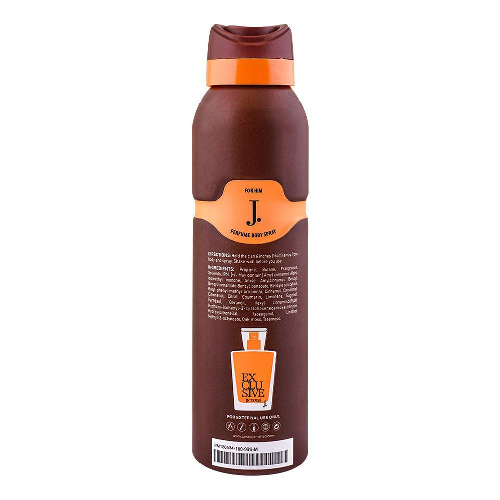 Junaid Jamshed J. Exclusive Intense Perfume Body Spray, For Men, 150ml ...